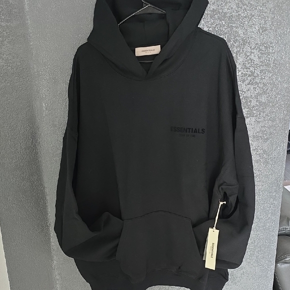 Essentials | Sweaters | Essentials Black Sweater With Relaxed Fit And ...